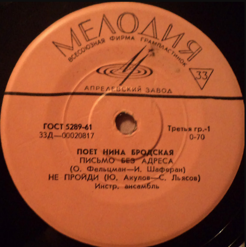 Nina Brodskaya, Oscar Feltsman - Письмо без адреса Noten für Gitarren ...