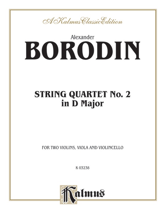 Alexander Borodin - String Quartet No. 2: I. Allegro moderato in D major Noten für Piano ...